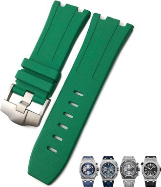 Generic YZCIS -28mm weiches Fluor Gummi -Uhrband für AP -Gurt Royal Oak Offshore Diving Water of Sports Watch Band