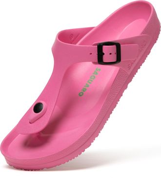 Saguaro Hausschuhe Herren Damen Leicht Elastisch Pantoletten Klassisch Badschuhe Unisex Erwachsener Sandalen, Slipper Pink 36