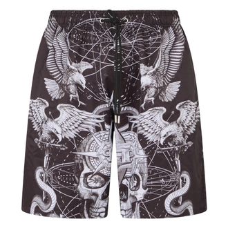 Philipp Plein Swim Shorts Love Tattoo - - Swimwear - Herren - Schwarzk - XL