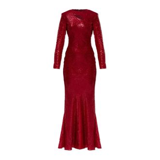Self Portrait Femme, Robes, Rouge, Taille: 36 FR Robe en fil Lurex
