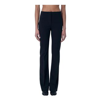 Sportmax Stretch Finish Hose mit Verstellbarem Saum - - Trousers - Damen - Schwarzk - M