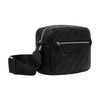 Karl Lagerfeld G&uuml;rteltasche mit Logo-Pr&auml;gung - - Bags - Herren - Schwarzk - ONE SIZE
