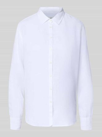 0039 Italy Hemdbluse aus Leinen mit Kentkragen Modell MIRA