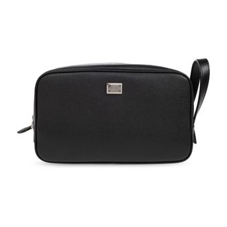 Dolce & Gabbana Lederhandtasche - - Bags - Herren - Schwarzk - ONE SIZE