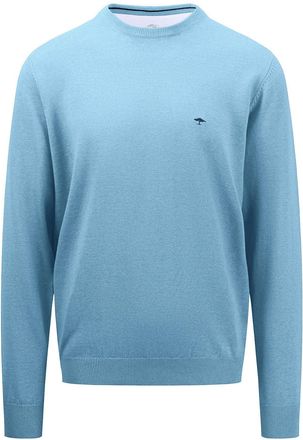 Fynch-Hatton Pullover aus Baumwolle mit Rundhalsausschnitt Splashy Ocean/XXL