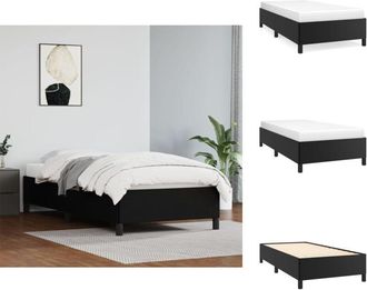 vidaXL Vidaxl - Bettgestell Schwarz 100x200 cm Kunstleder - Bettesrahmen - Doppelbett - Kunstlederbett - Schwarzes Bett - Boxspringbetten