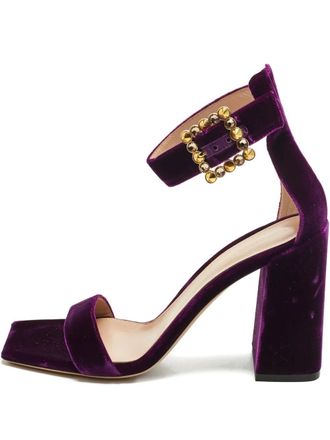 Gianvito Rossi Portofino Sandalen - Violett