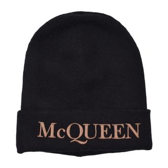 Alexander McQueen Cashmere Beanie - - Accessories - Herren - Schwarzk - L