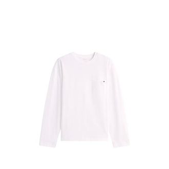 Tommy Hilfiger Baumwoll -Innenraum T -Shirt - Wei&szlig;