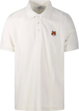 Maison Kitsun&eacute; Homme, Tops, Beige, Taille: 2XL Polo Chemises