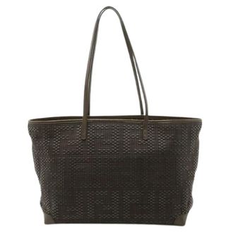 Fendi Pre-owned Gewebte Leder Tote Bag - - Pre-owned - Damen - Braun - ONE SIZE