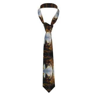 Generic Cravate Impression DUne Cabane Dans Un Arbre Cravate Pour Les Hommes Confortable Doux DAffaires Cravatte, Pour Remise Des Dipl&ocirc;mes, Travail, DAffaires