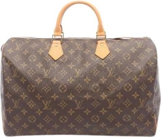 Louis Vuitton Pre-owned Sac Speedy 40 en cuir Monogram - Femme - Pre-owned - Brun - Taille: ONE Size