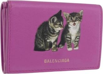 Balenciaga Portefeuille Vintage Pre-owned - Femme - Pre-owned - Rose - Taille: ONE Size