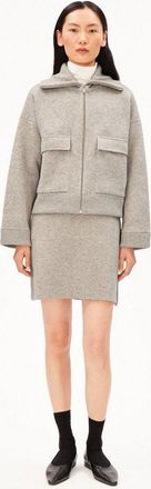 Armedangels Cardigan OVERSIZED Strickjacke aus Bio-Baumwoll-Mix (Mock-Ausschnitt, Oversized Fit)