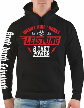 Spass Kostet Herren Kapuzenpullover Kraft durch Feinstaub 2 Takt Power Werkstatt ifa Motorrad Gr&ouml;&szlig;e S - 5XL