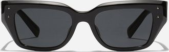 Dolce & Gabbana Sonnenbrille Dg Sharped - Frau Sonnenbrillen Schwarz Acetat Onesize