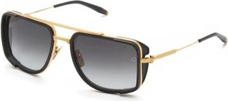 Akoni Homme, Accessoires, Jaune, Taille: 59 MM Stargazer Lunettes de soleil