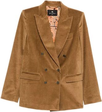 Etro Cordjacke im zweireihigen Design - - Jackets - Damen - Beige - L