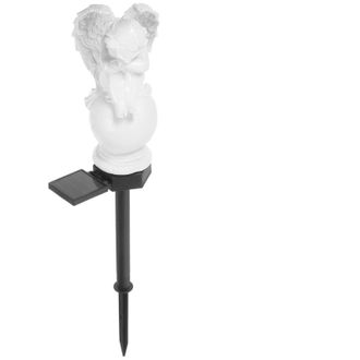 Hemobllo Kleine Engel Garten Solarleuchte Wetterfeste Solar Gartenleuchte mit Erdspie&szlig; Dekorative Au&szlig;enbeleuchtung f&uuml;r Rasen Terrasse und Hof