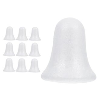 Holibanna 10 St&uuml;ck Teiliges Schaumstoff Glocken f&uuml;r Weihnachtsbasteln DIY Weihnachtsbaumschmuck Blanko Glocken zum Bemalen und Basteln Handgefertigte Dekoration