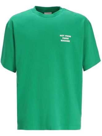 Dr&ocirc;le de Monsieur t-shirt &agrave; slogan imprim&eacute; - Vert