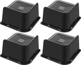 Generico L-f&ouml;rmiges T-Shirt-Set, 4 St&uuml;ck, schwere Betterh&ouml;hung f&uuml;r M&ouml;bel, robuste Erh&ouml;hungen f&uuml;r Bett und Sofa, f&uuml;r Schlafzimmer, B&uuml;ro, Schlafzimmer, Extender 