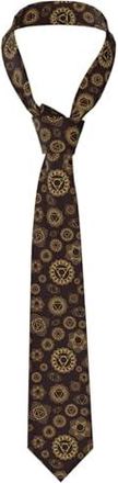 Generic Cravate Homme Mandala Yoga Tribal Chakra Boh&egrave;me Marron Fine Tie &Eacute;troit Cravates Homme Pour L&Eacute;cole &Eacute;v&eacute;nements Affaires
