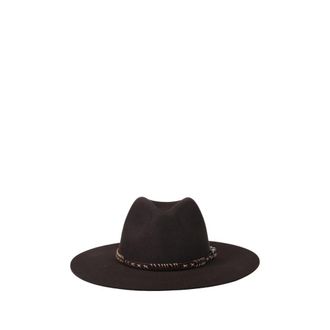 Golden Goose Woll Fedora Hut mit breiter Krempe - - Accessories - Damen - Braun - M