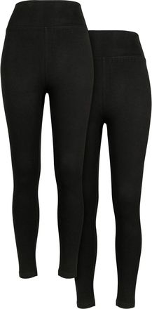 Urban Classics Leggings 2er-Pack f&uuml;r Damen (Schwarz)