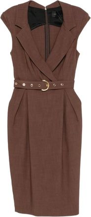 Pinko Pinko, Femme, Robes, Brun, Taille: 36 FR Amadine Midi Dress