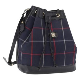 Burberry Pre-owned Canvas Shoulder Bag - - Pre-owned - Damen - Blau - ONE SIZE