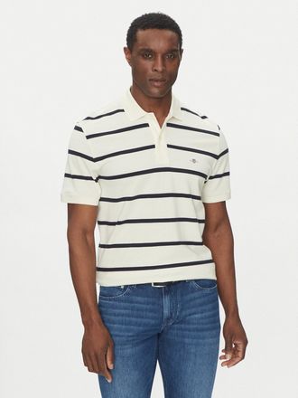GANT Poloshirt 2014022 Écru Regular Fit