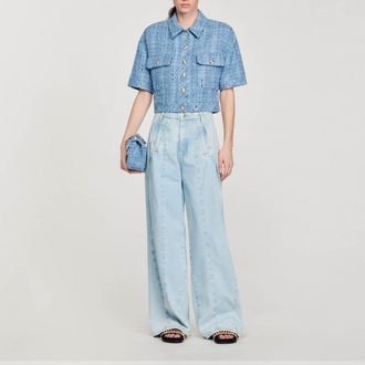 Sandro Kurze Tweedjacke