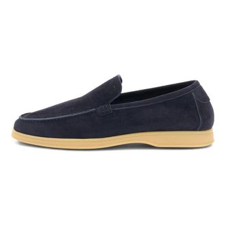 Boggi Milano Homme, Chaussures, Bleu, Taille: 42 EU Aria Mocassins en Cuir Su&egrave;de