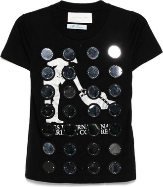 Conner Ives The Reconstructed Mirror Disc T-Shirt - Schwarz