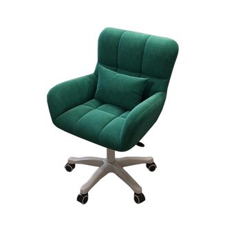 Generic 360&deg; Drehbarer Home-Office-Stuhl Mit Lordosenst&uuml;tze Und Verstellbarer H&ouml;he for Schminktisch Oder Schreibtisch(Green)
