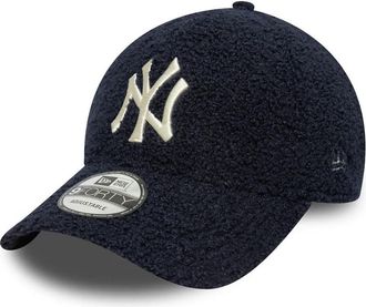 New Era MLB 9FORTY Borg Pl&uuml;sch Cap New York Yankees Navy