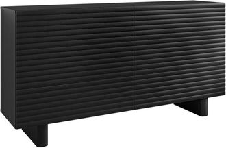 Vente-Unique Vente-unique - Commode 6 tiroirs - mdf - Noir - ludima