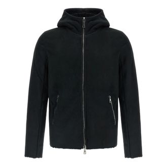 Giorgio Brato Kapuzenpullover aus Shearling-Velours - - Jackets - Herren - Schwarzk - XL