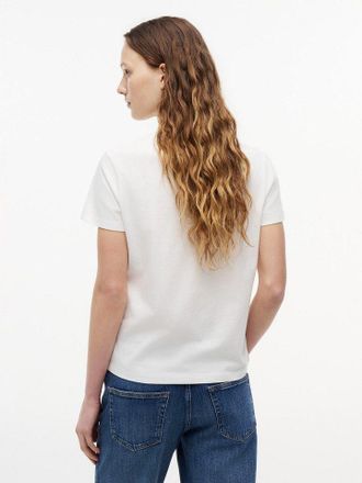 Tommy Jeans Kurzarmshirt TJW REG US LINEAR SS TEE Baumwollmischung, regular fit, Logo