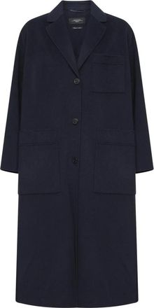 Max Mara Femme, Manteaux, Bleu, Taille: 34 FR Galosce Coat