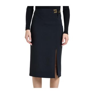 Elisabetta Franchi Femme, Jupes, Noir, Taille: 40 FR Jupe Tube