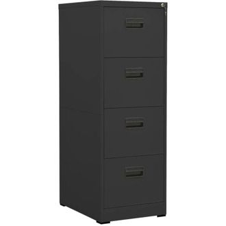 vidaXL Aktenschrank Anthrazit 46x62x133 cm Stahl - Vidaxl