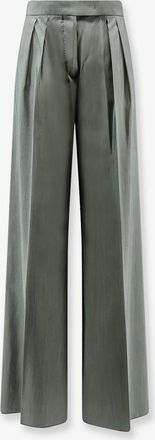 Max Mara Mxmgiallo virgin wool and silk trousers - MAX MARA - gender_Woman