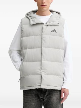 adidas gilet &agrave; logo imprim&eacute; - Gris