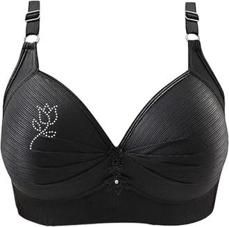 Generic Mince sans lacets confortable respirant sous-v&ecirc;tements grande taille boucle femme soutien-gorge col en V gilet Bralette soutien-gorge de sport soutien