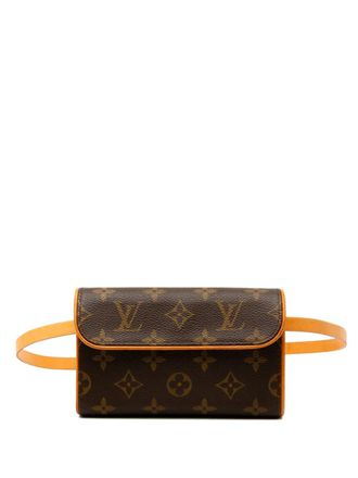 Louis Vuitton 2003 Monogram Pochette Florentine G&uuml;rteltasche - Braun