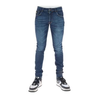 Lyle & Scott Homme, Jeans, Bleu, Taille: W30 Jean Délavé Effet Usé Blue Print