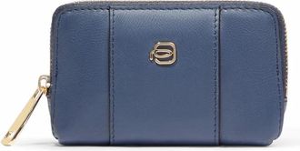 Piquadro Femme, Accessoires, Bleu, Taille: ONE Size Étui à clés en cuir